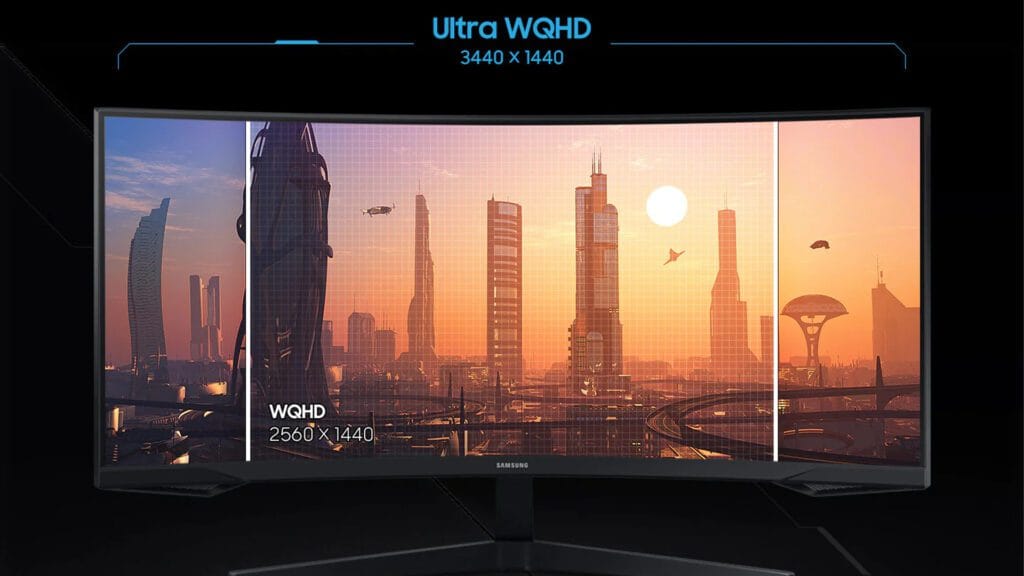 Samsung 34 Ultra-Wide Curved Monitor | MNK Digital